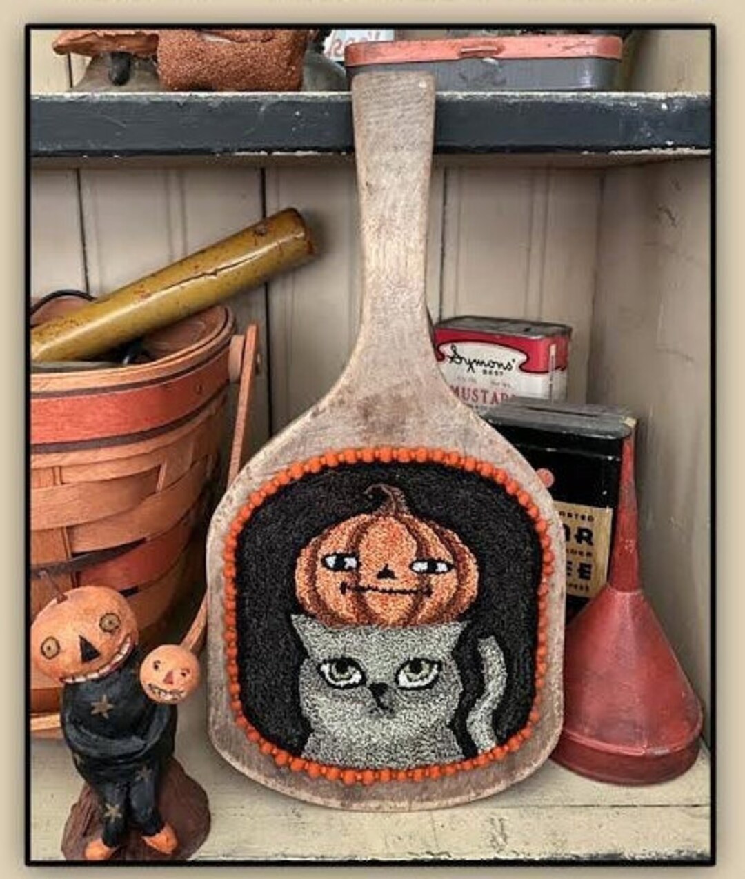 Punch Needle Pattern Snickers & Pickle Folk Art Decor - Etsy