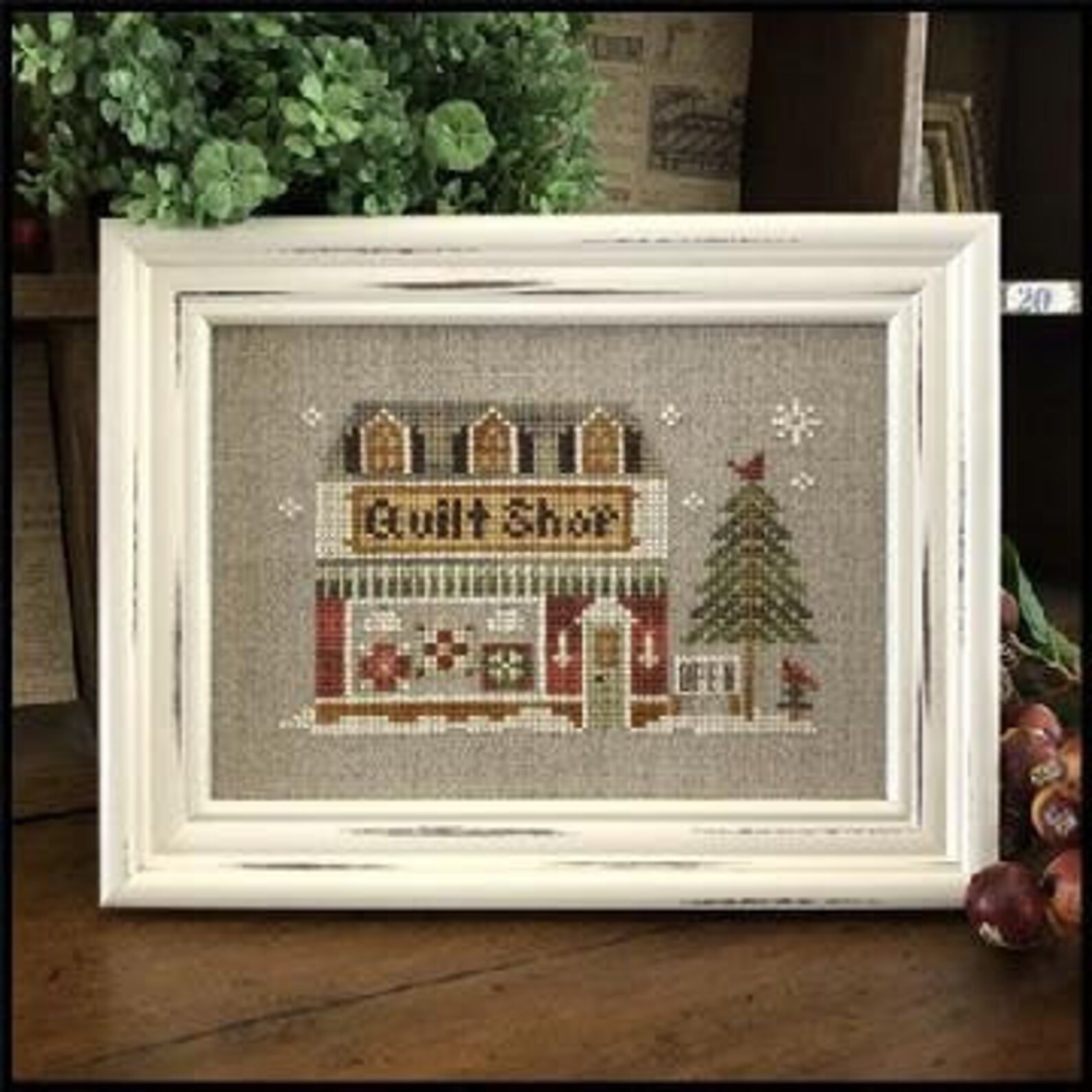 Counted Cross Stitch Pattern Quilt Shop Hometown Holiday - Etsy