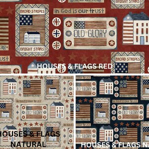 Quilt Fabric, Bright Stars, Broad Stripes, Patriotic Fabric, Americana ...