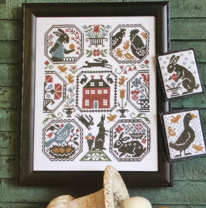 Counted Cross Stitch Rabbit Run Cross Stitch Patterns | Etsy