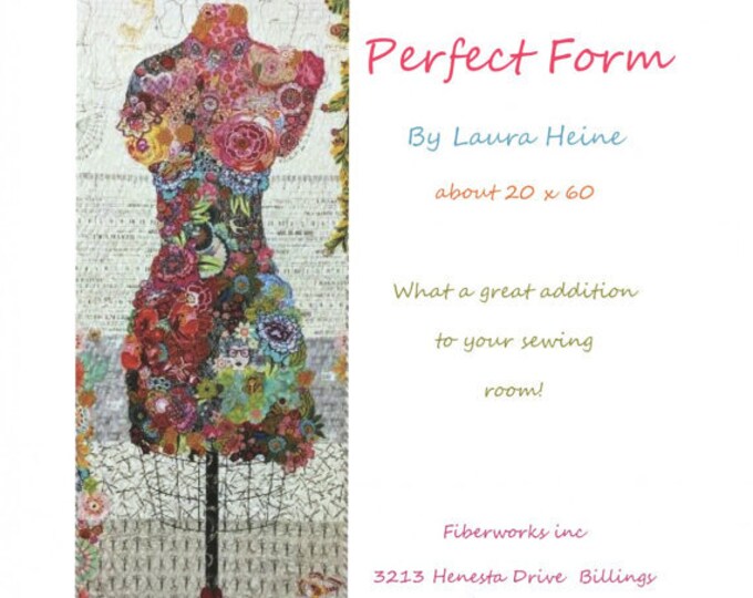 Quilt Pattern, Perfect Form, Pieced Quilt, Collage Quilt, Dress Form ...