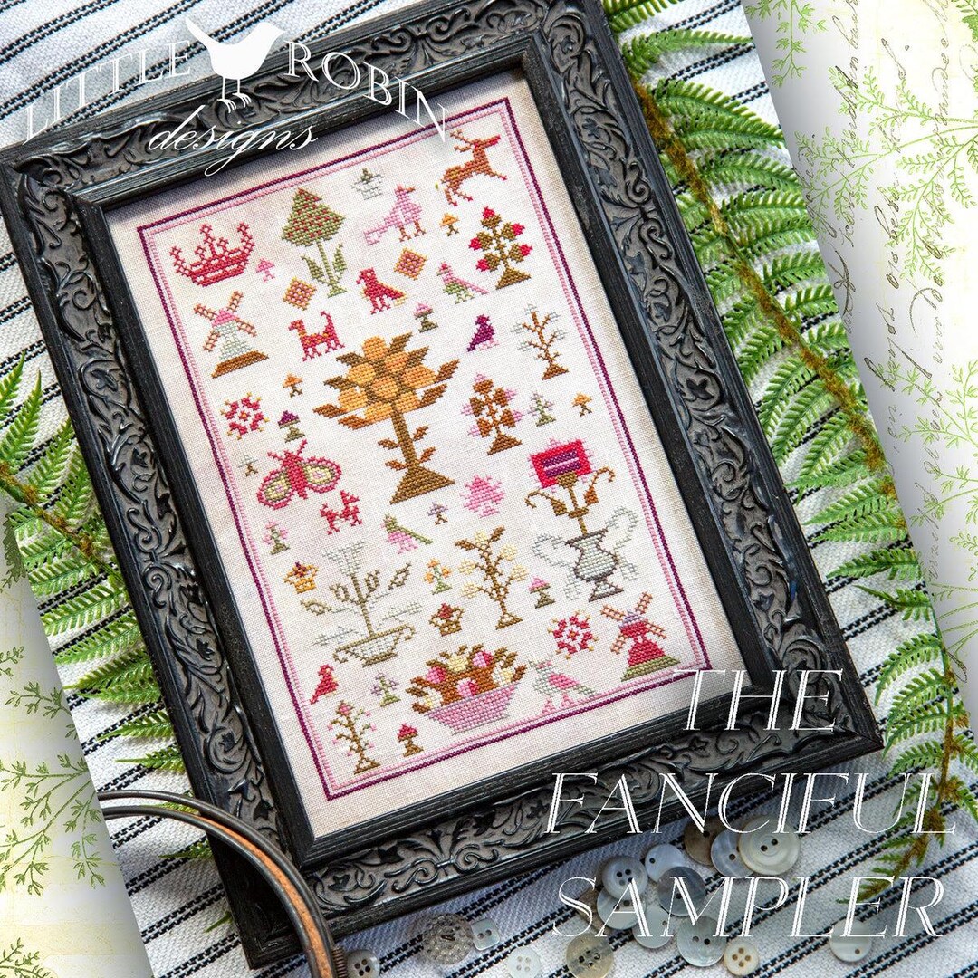 Counted Cross Stitch Pattern, the Fanciful Sampler, Motifs Sampler ...