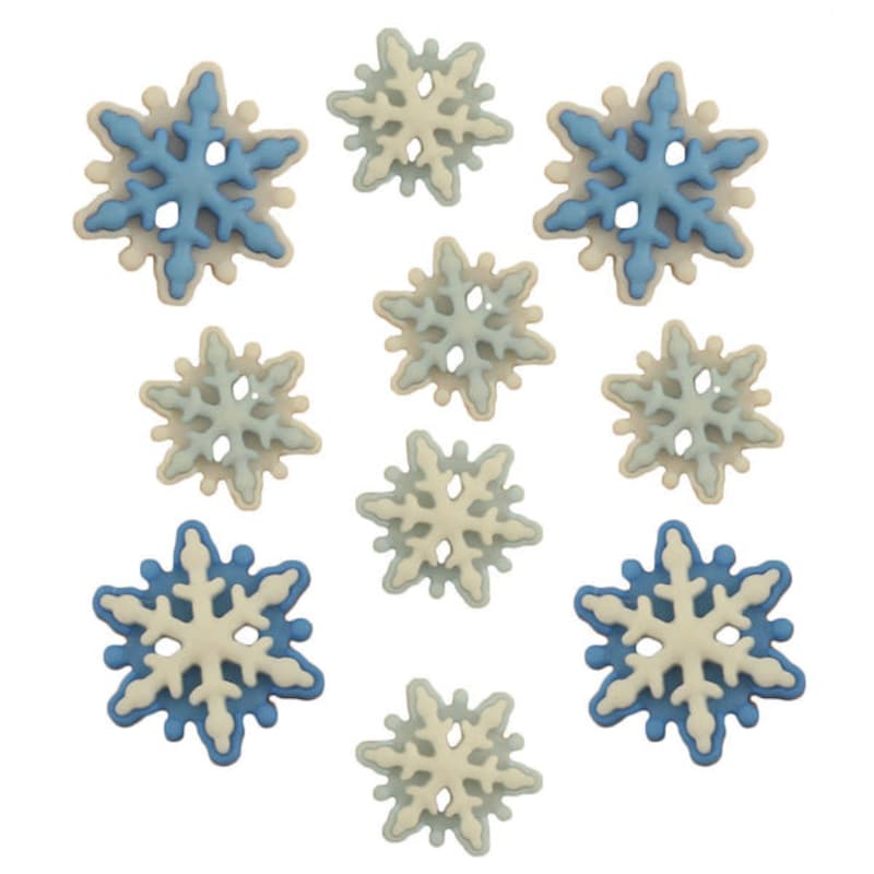 Snowflakes Buttons - Etsy
