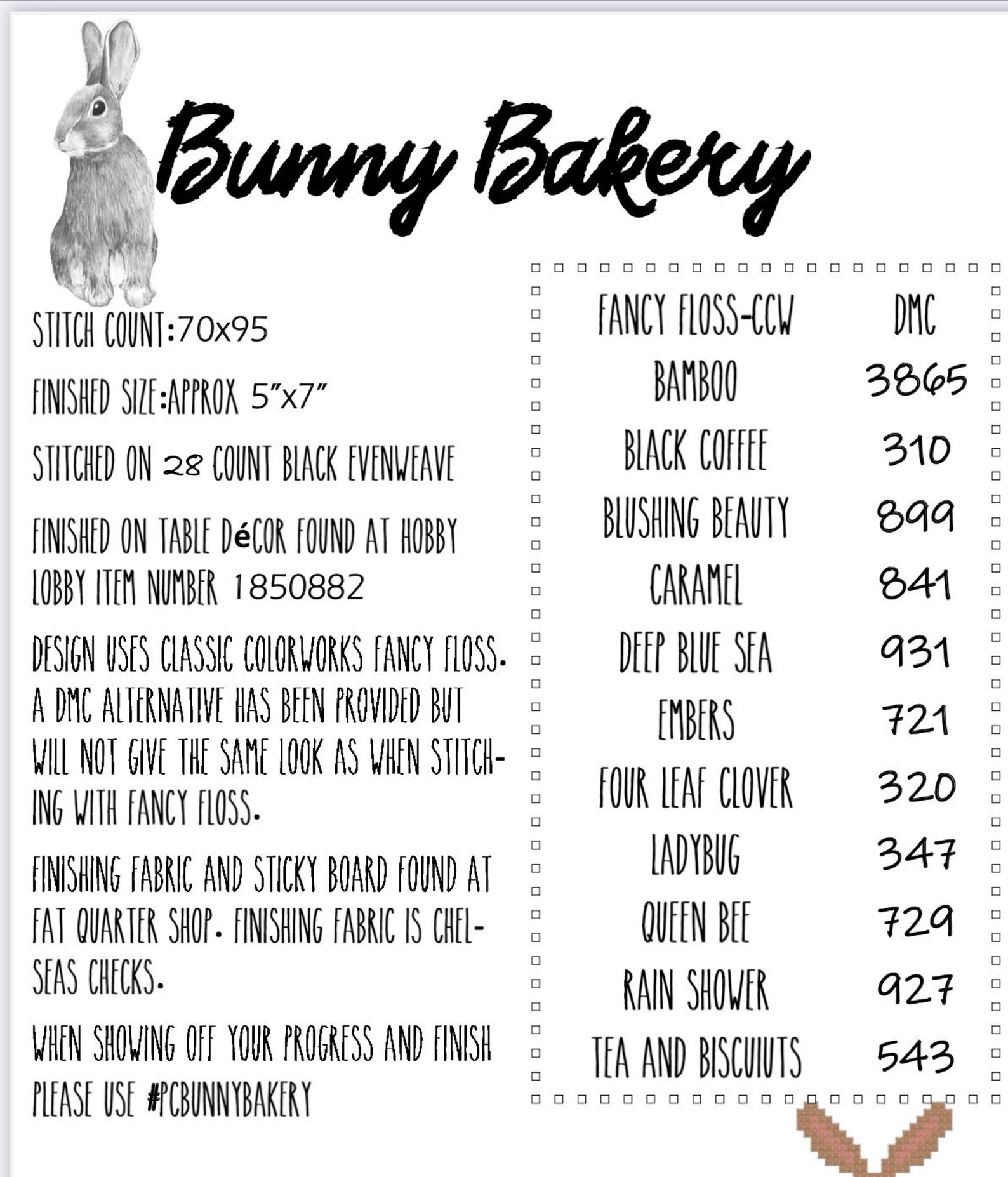 Counted Cross Stitch Pattern Bunny Bakery Easter Bunny - Etsy