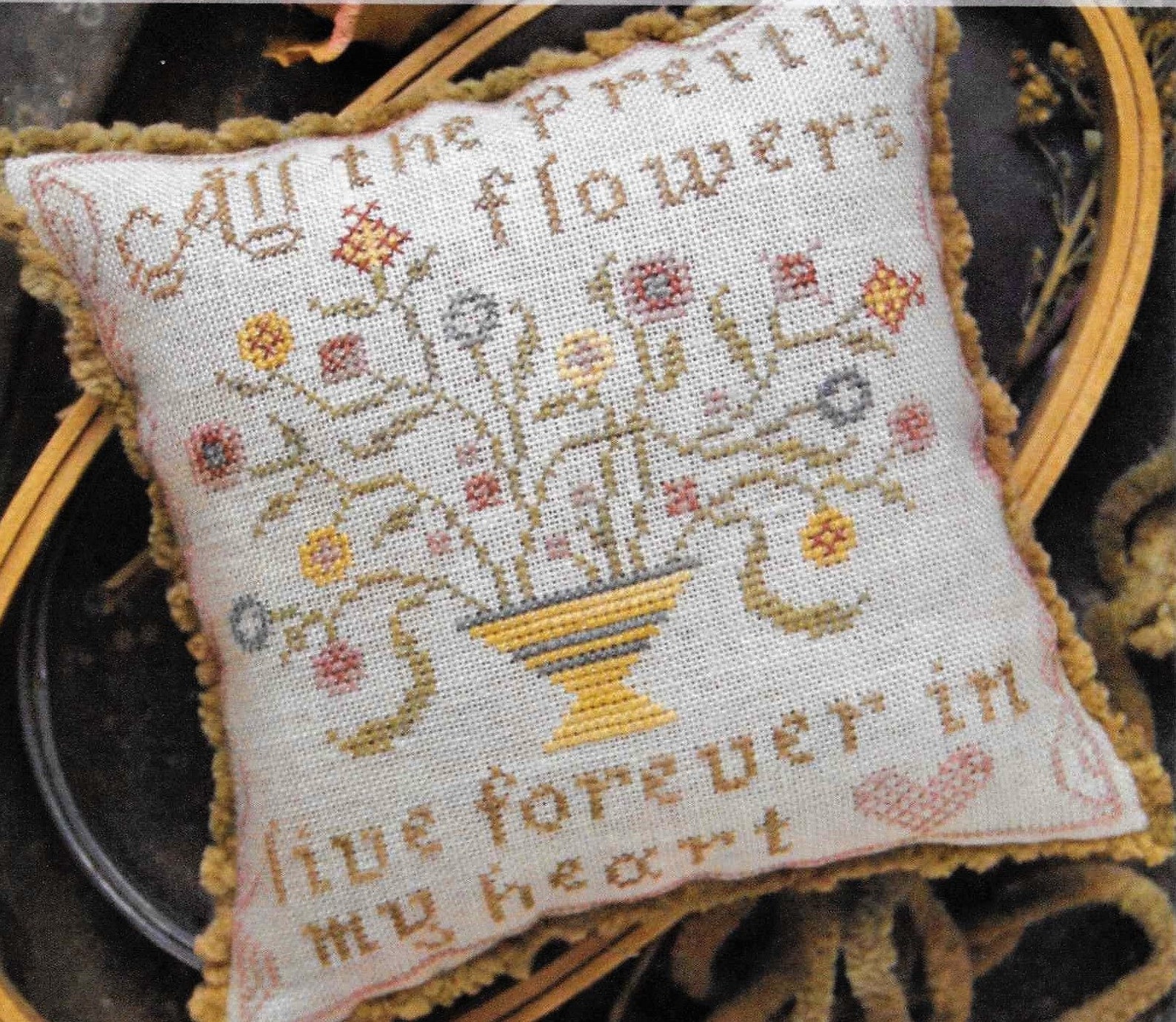 Counted Cross Stitch Pattern All the Pretty Flowers Cross - Etsy