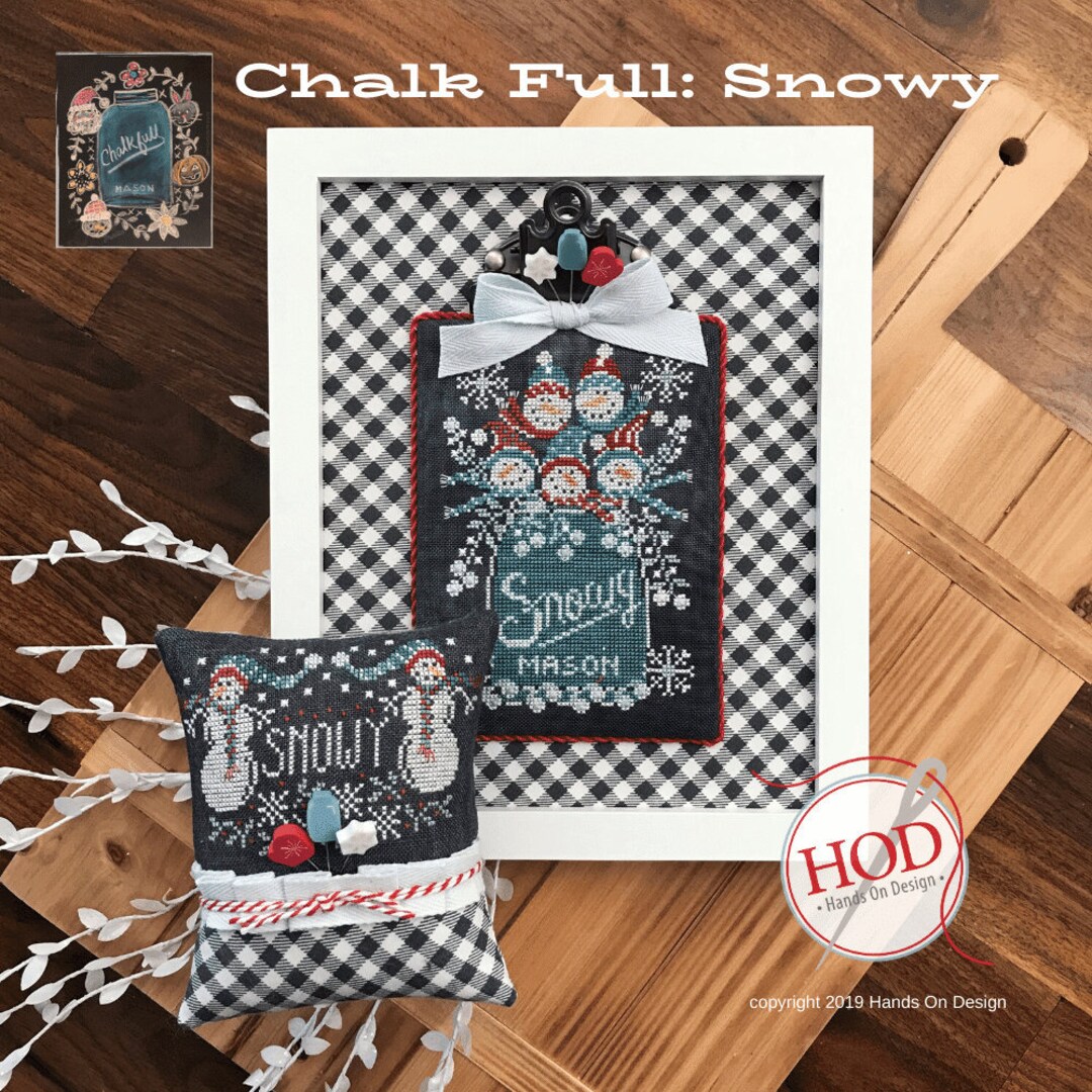 Cross Stitch Pattern, Chalk Full, Snowy, Chalk Artwork, Snowman, Mason ...