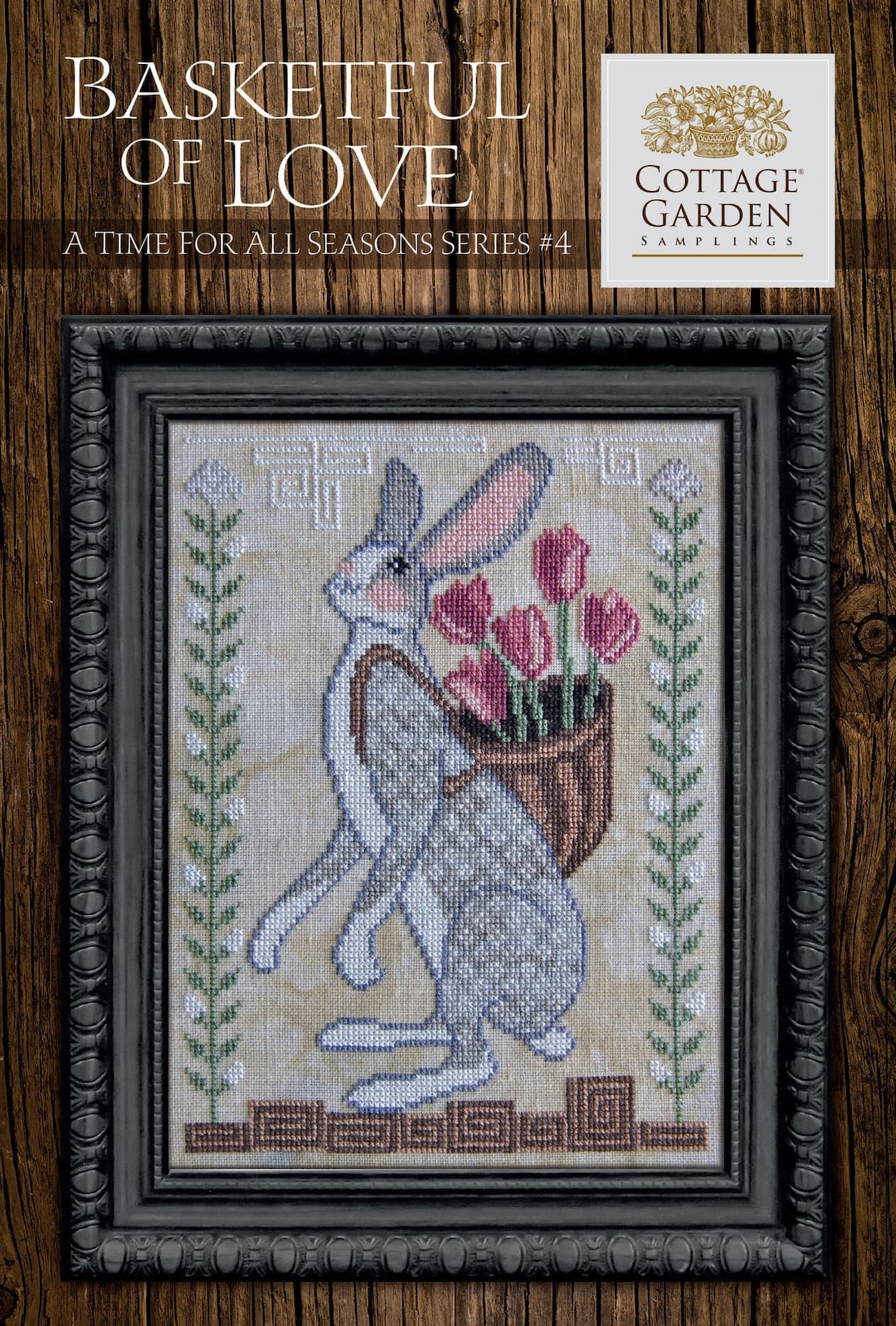 Counted Cross Stitch Pattern, Basketful of Love, Rabbit, A Time for All ...