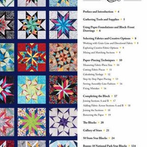 Softcover Book, 60 Fabulous Paper-pieced Stars, United States Stars ...
