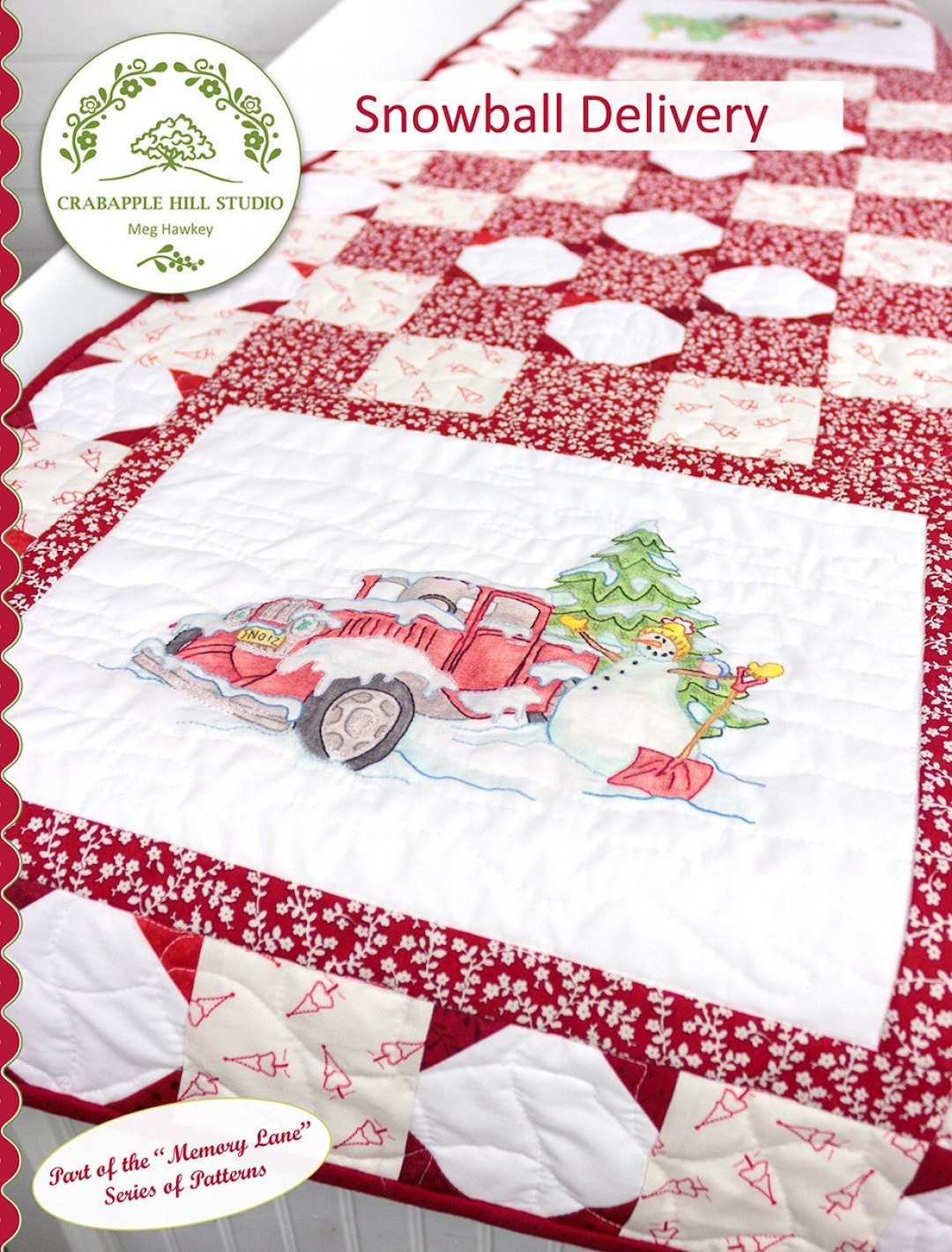 Embroidery Pattern, Snowball Delivery, Winter Decor, Christmas Decor ...