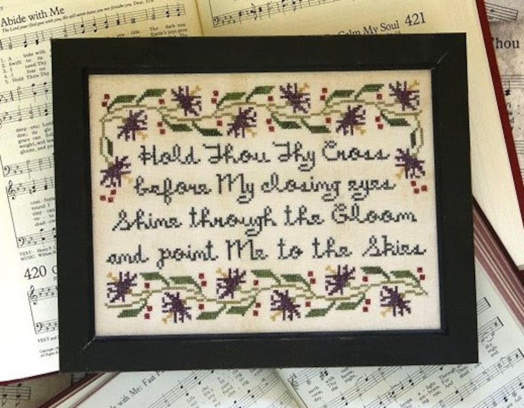 Counted Cross Stitch Pattern, Sunday Stitches, Abide With Me ...