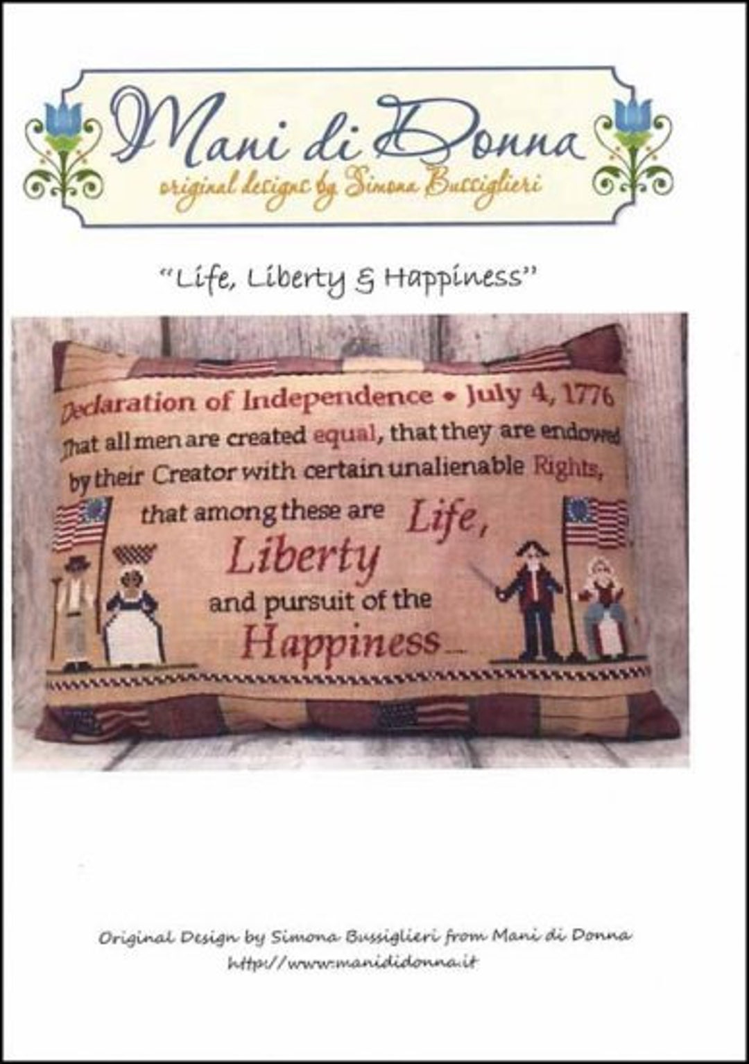 Counted Cross Stitch, Life, Liberty & Happiness, Independence, Cross ...