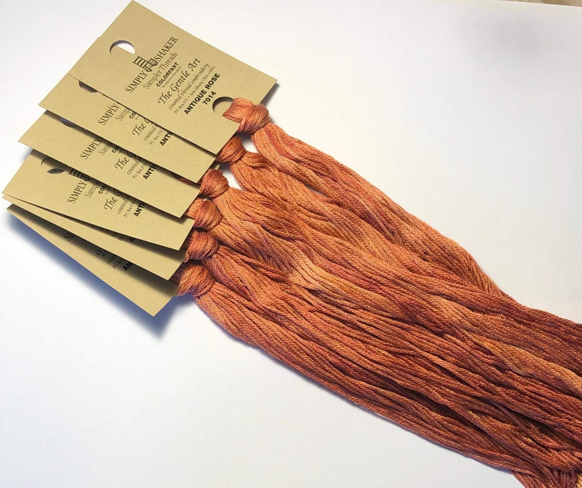 Gentle Art, Sampler Threads, Antique Rose, #7014, 10 YARD Skein ...