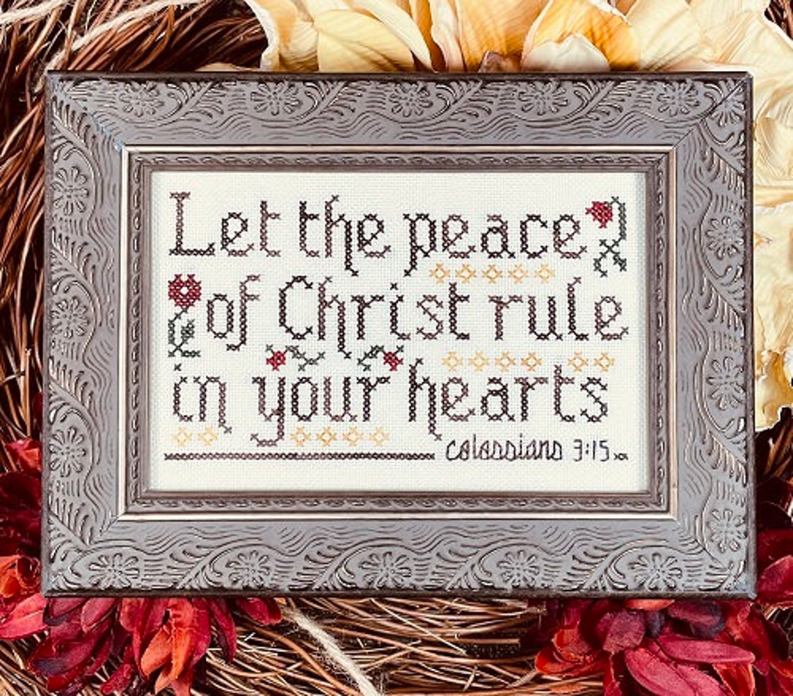 Counted Cross Stitch Pattern the Peace of Christ - Etsy