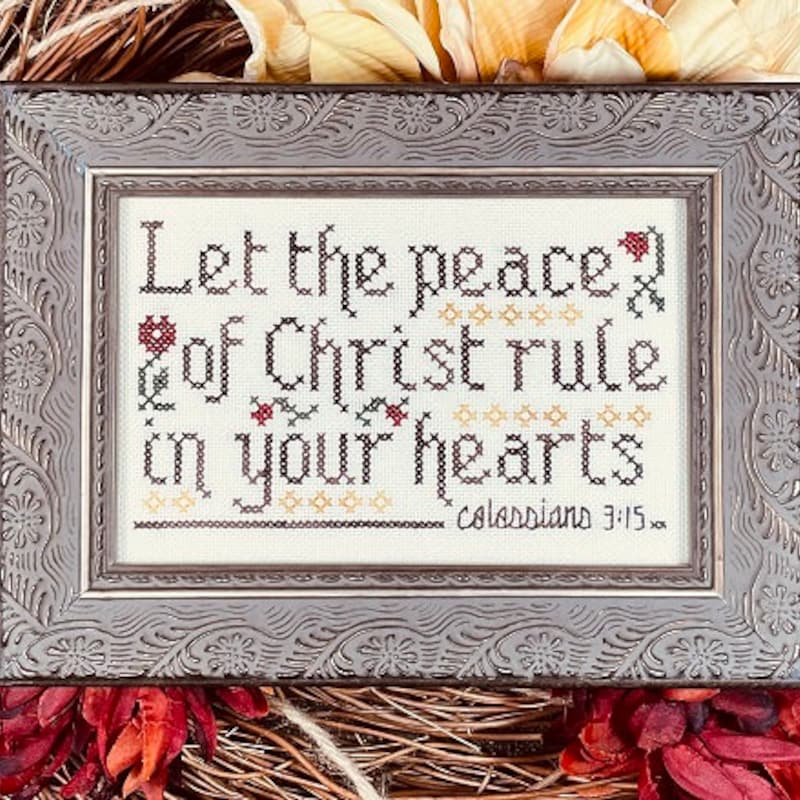 Cross Stitch Bible Verse - Etsy