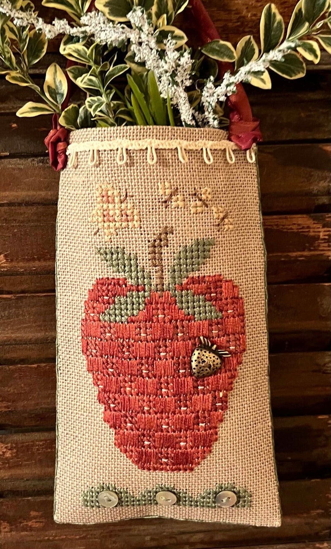 Cross Stitch Pattern, Oh Sweet Berry Pouch, Pincushion, Bowl Filler ...