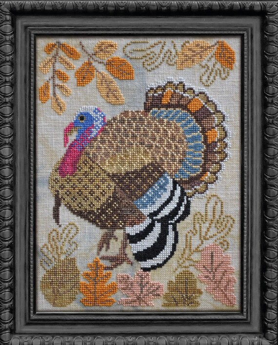 Counted Cross Stitch Pattern Turkey Day Thanksgiving A Time - Etsy