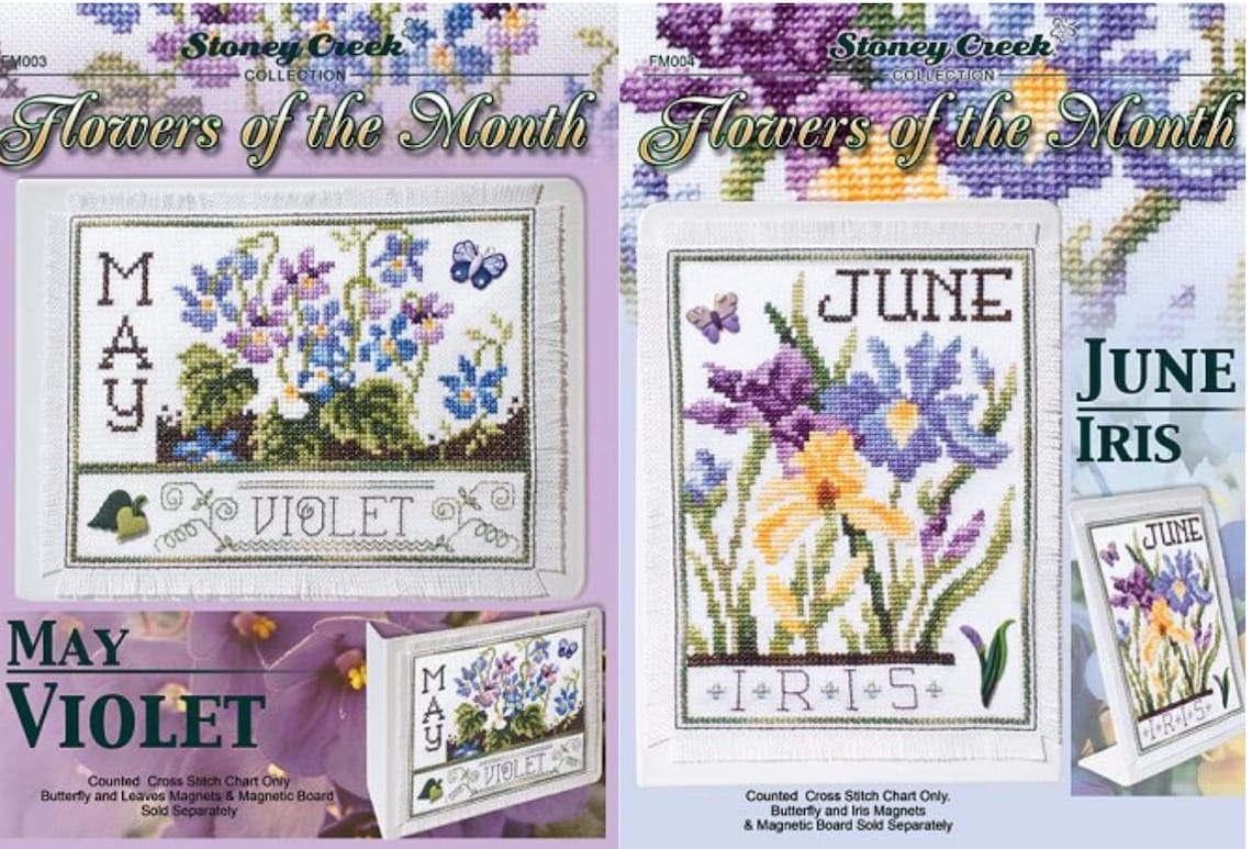 Counted Cross Stitch Pattern, Flowers of the Month, Seasonal Decor ...