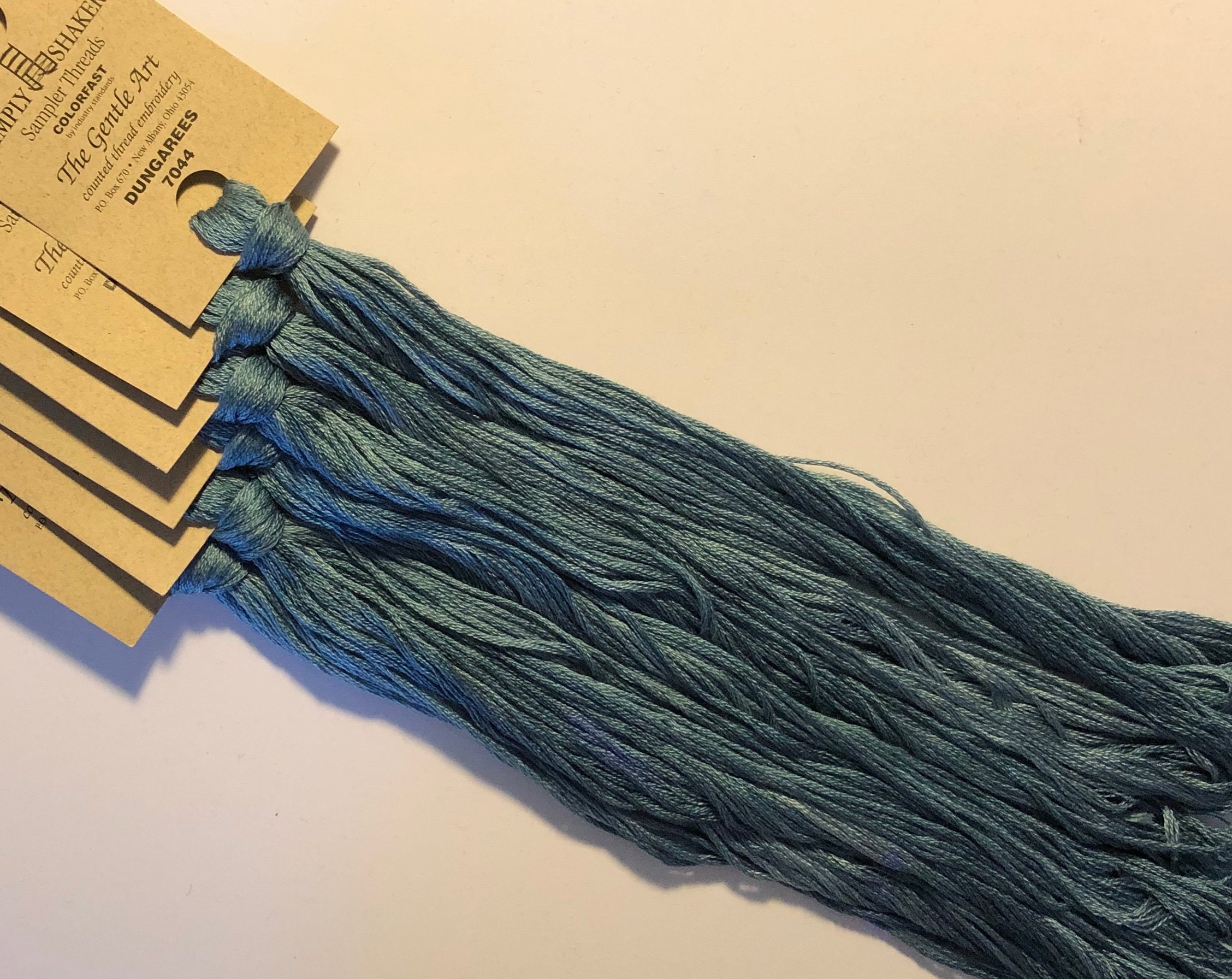 Gentle Art, Simply Shaker Threads, Dungarees, #7044, 10 YARD Skein ... Gentle Art, Simply Shaker Threads, Dungarees, #7044, 10 YARD Skein ...