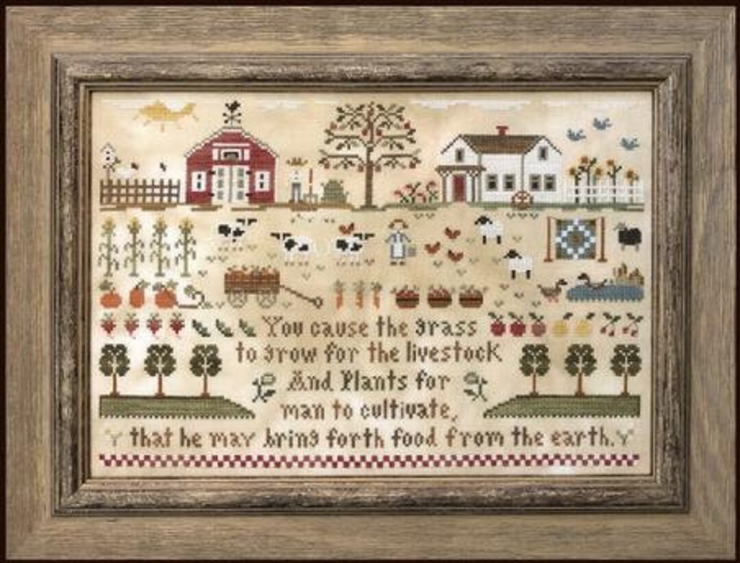 Counted Cross Stitch Pattern Farm Life Barn Farmhouse - Etsy