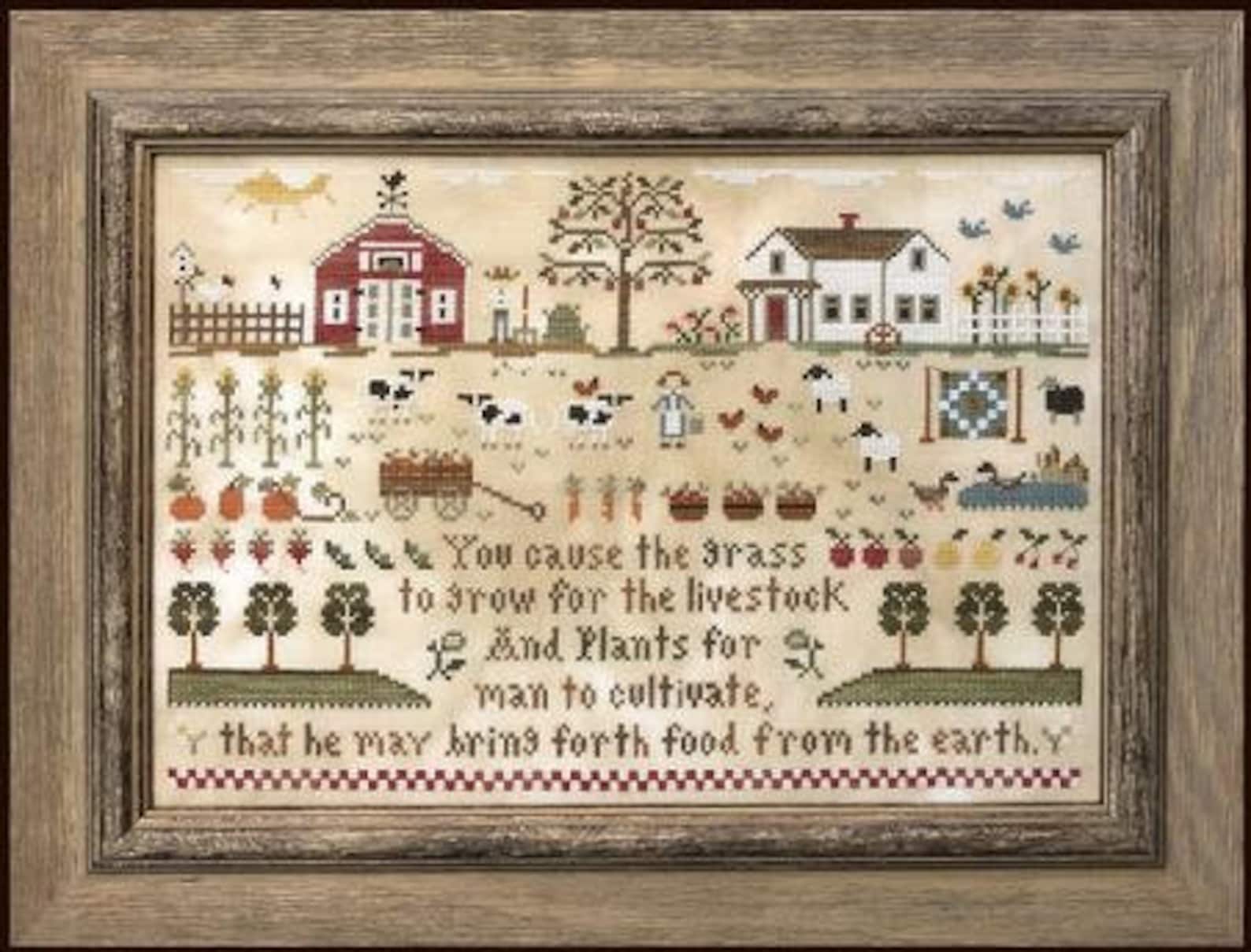 Counted Cross Stitch Pattern Farm Life Barn Farmhouse - Etsy