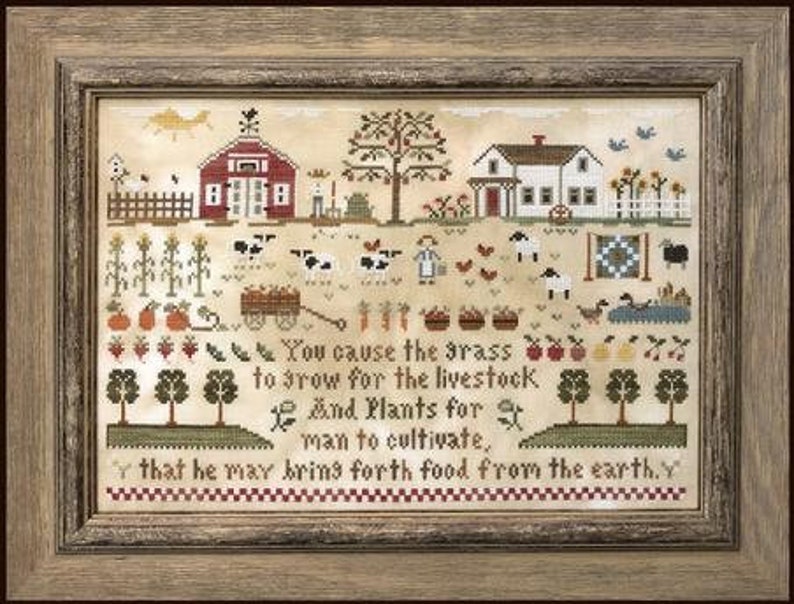 Counted Cross Stitch Pattern Farm Life Barn Farmhouse - Etsy