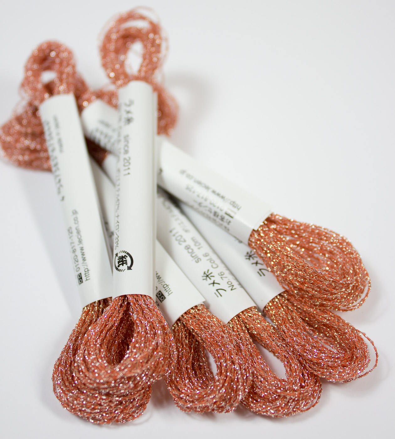 Cosmo, Sparkle Floss, 76-6, Single Strand Metallic Floss, Coral Floss ...