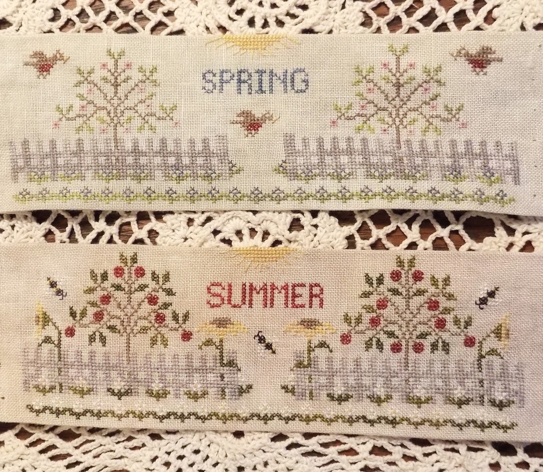 Counted Cross Stitch Pattern, Seasonal Spools: Spring & Summer, Spool ...