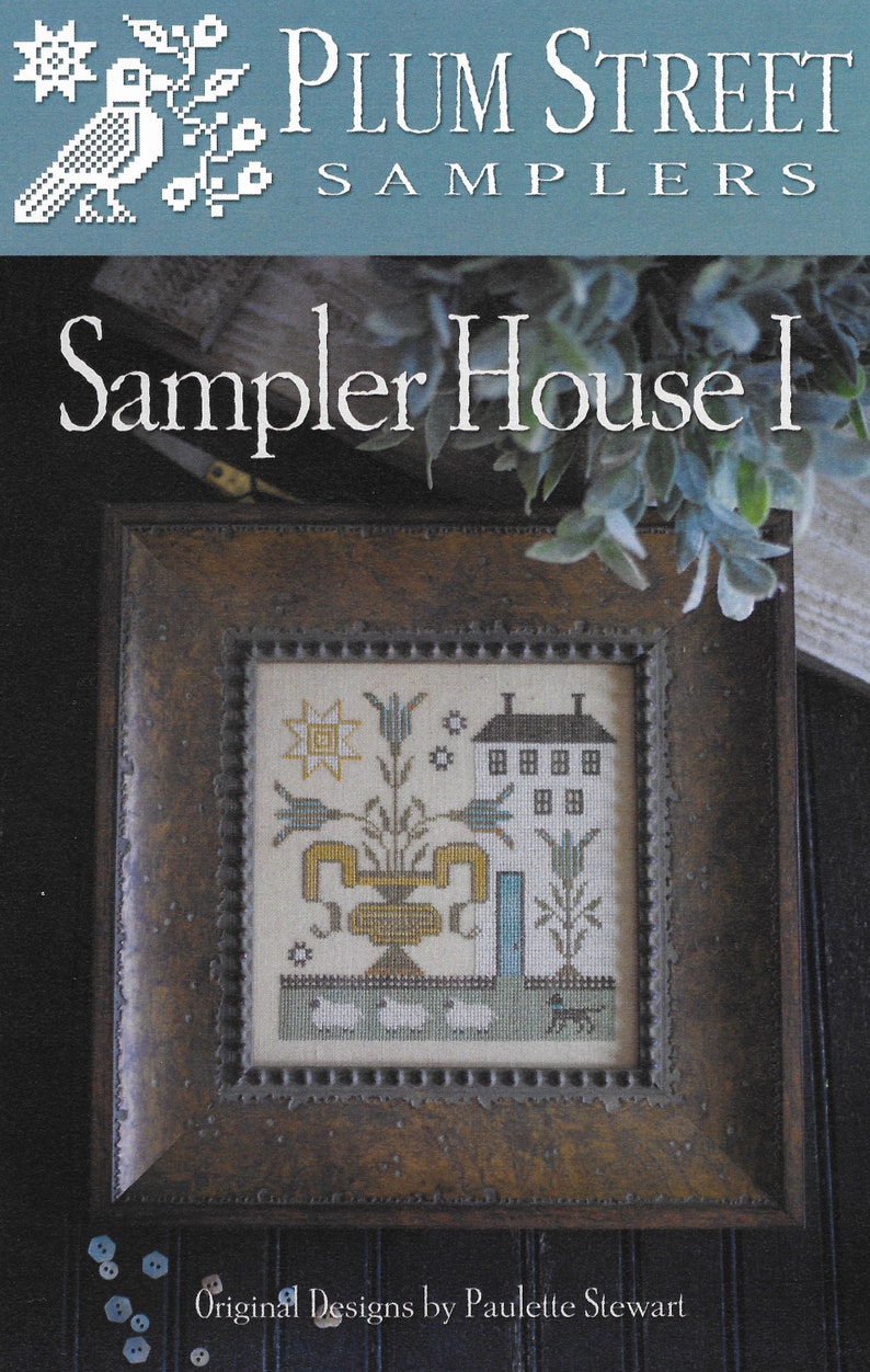 Counted Cross Stitch Pattern Sampler House I Primitive - Etsy