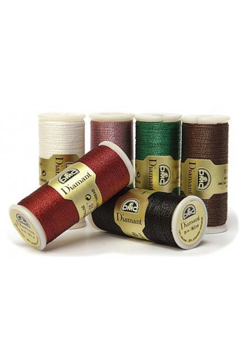 DMC Diamant Metallic Thread Metallic Thread Embroidery | Etsy