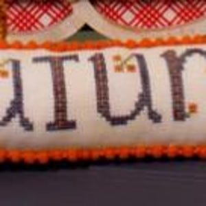 Counted Cross Stitch Pattern, Hello Pumpkin, Autumn Sampler, Fall ...