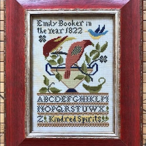 Counted Cross Stitch Pattern, Kindred Spirits, Sampler, French ...