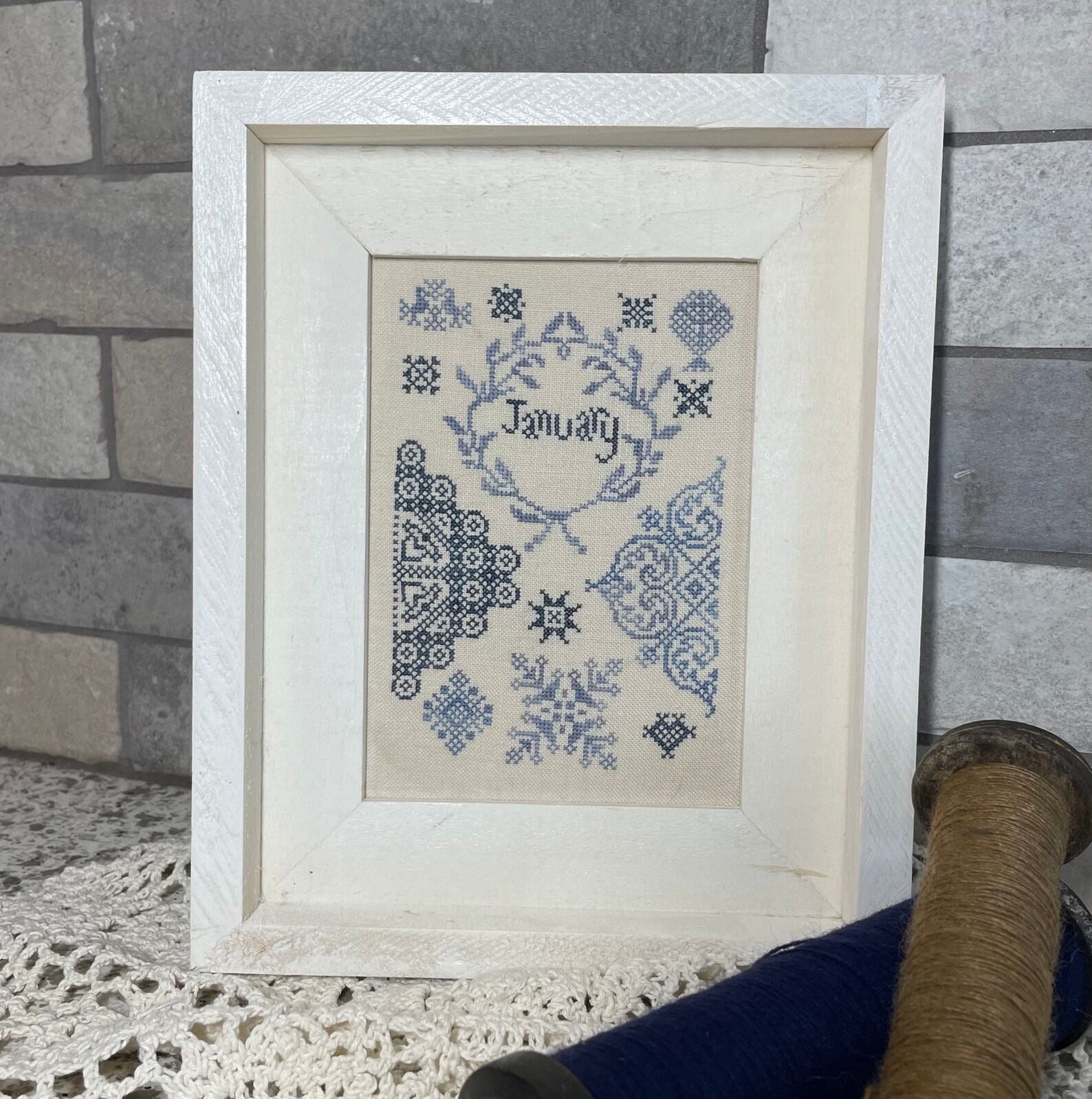 Counted Cross Stitch Pattern Quaker Series Monthly Quaker - Etsy
