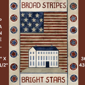 Quilt Fabric, Bright Stars, Broad Stripes, Patriotic Fabric, Americana ...