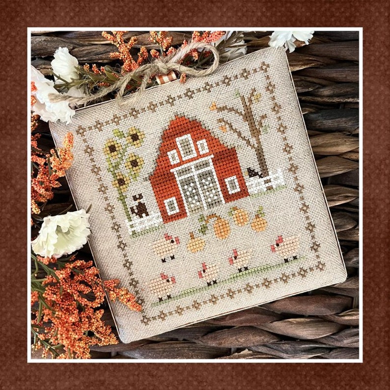 Counted Cross Stitch, Fall on the Farm, Farm Life, Farm Stand, Barn ...
