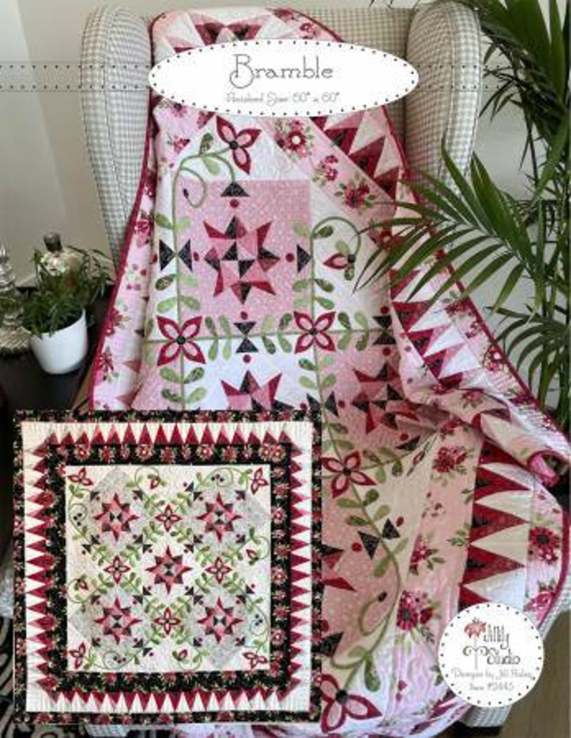 Quilt Pattern, Bramble, Pieced Quilt, Appliqued Quilt, Wall Hanging ...