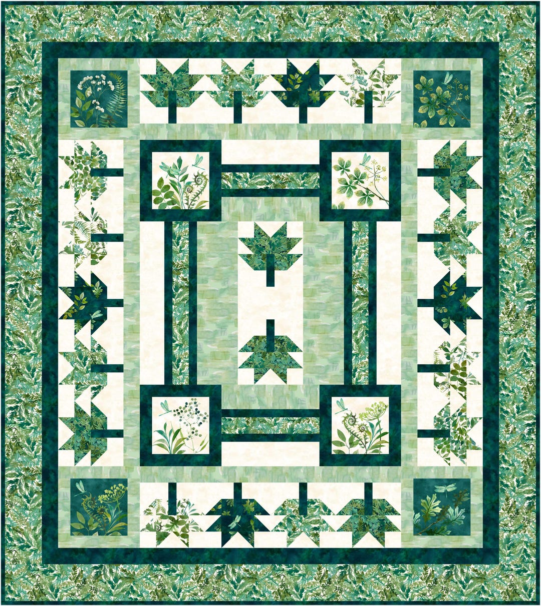 Quilt Pattern, Shades of Nature, Pieced Design, Northcott Studio ...