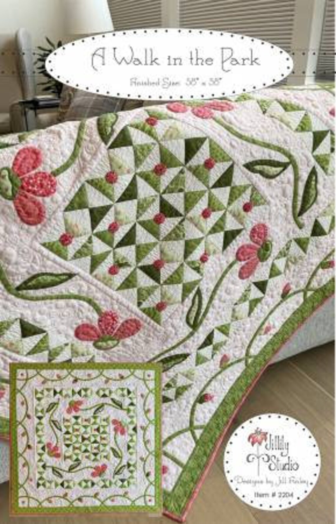 Quilt Pattern A Walk in the Park Pieced Quilt Appliqued - Etsy