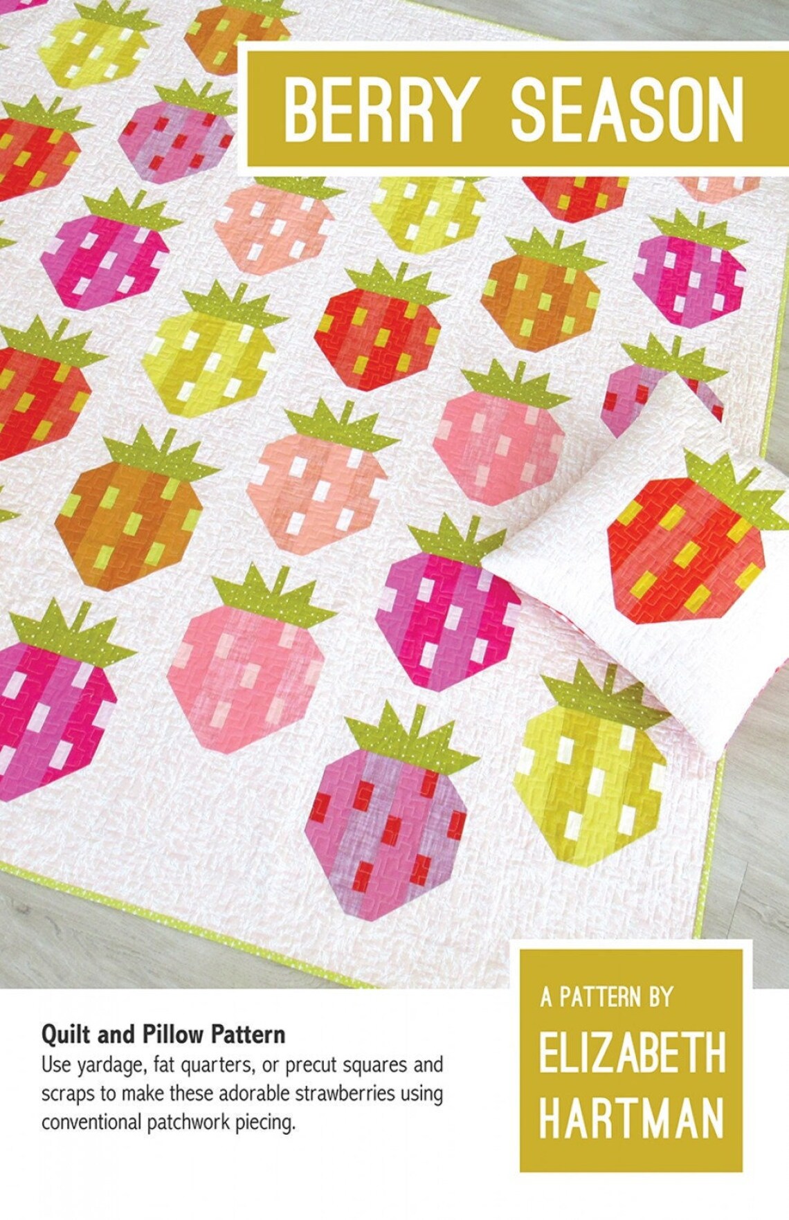 Quilt Pattern, Berry Season, Strawberry Quilt, Strawberries, Scrappy ...