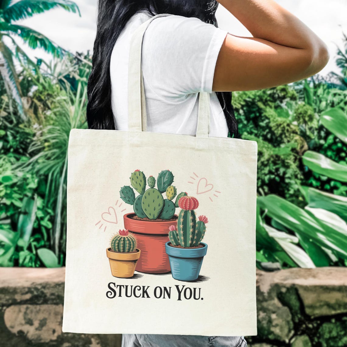 Stuck on You Romantic Png | Potted Plant Cactus Love | Sweetheart I ...