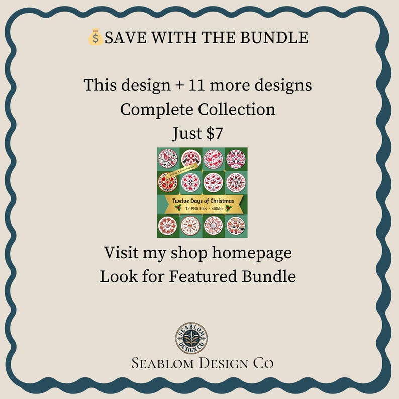 Two Turtle Doves Ornament Design | 12 Days of Christmas Png | Christmas ...