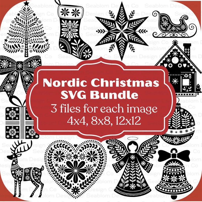 Scandi Heart Clip Art - Etsy UK