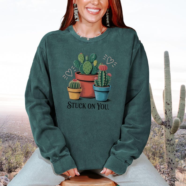 Stuck on You Romantic Png | Potted Plant Cactus Love | Sweetheart I ...