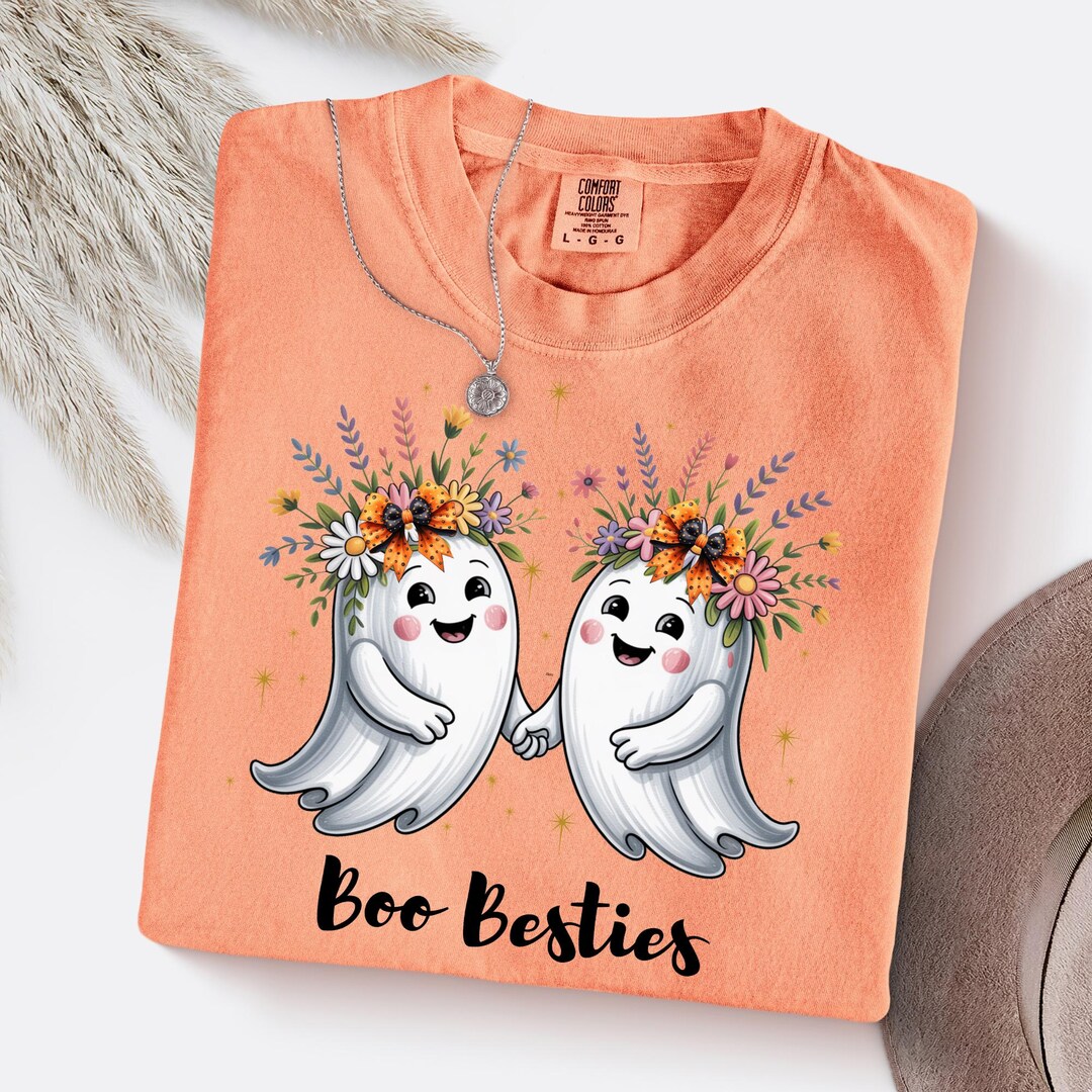 Bestie Coquette Ghosts Png | Happy Boo-ghosts Png | Floral BFF Happy ...