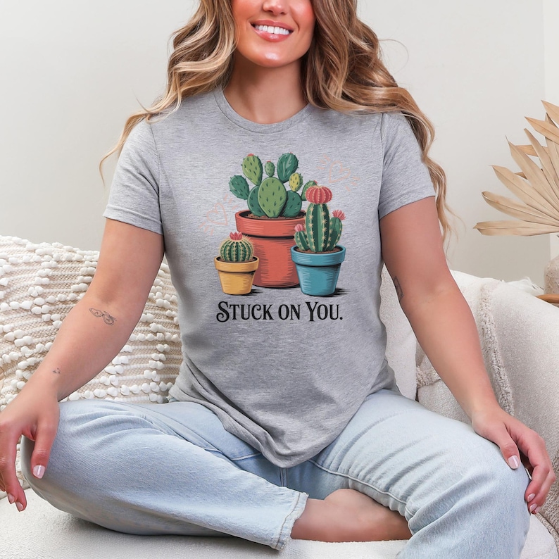 Stuck on You Romantic Png | Potted Plant Cactus Love | Sweetheart I ...