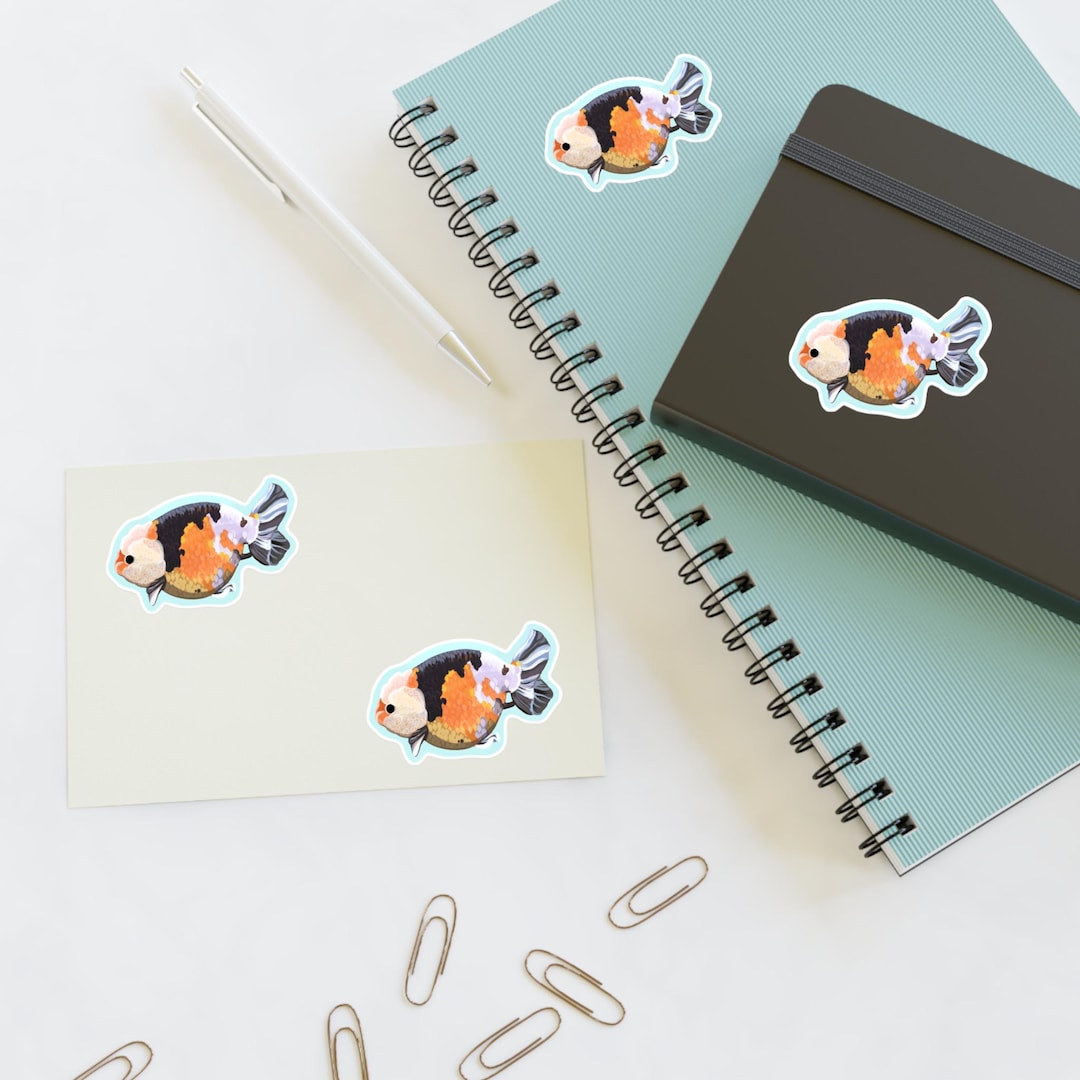 Goldfish Sticker Set | Laptop, Planner Decals (pack of 4) - Etsy