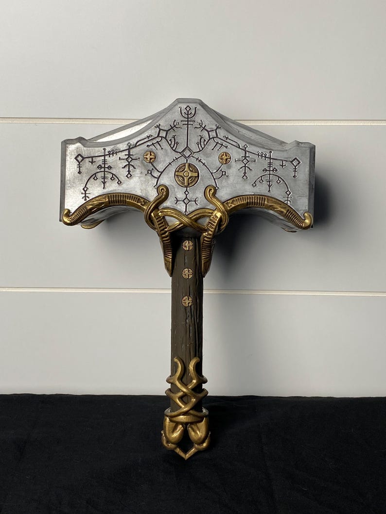 Mjolnir Thor’s Hammer Replica - 3D Printed Fantast Collectible Cosplay ...