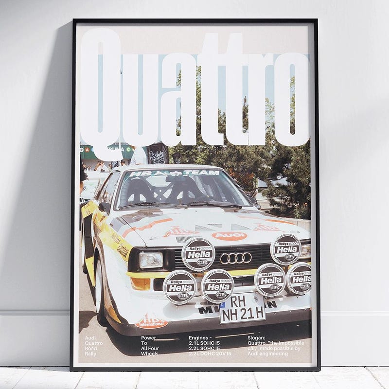 Audi Quattro Rally Print - Etsy