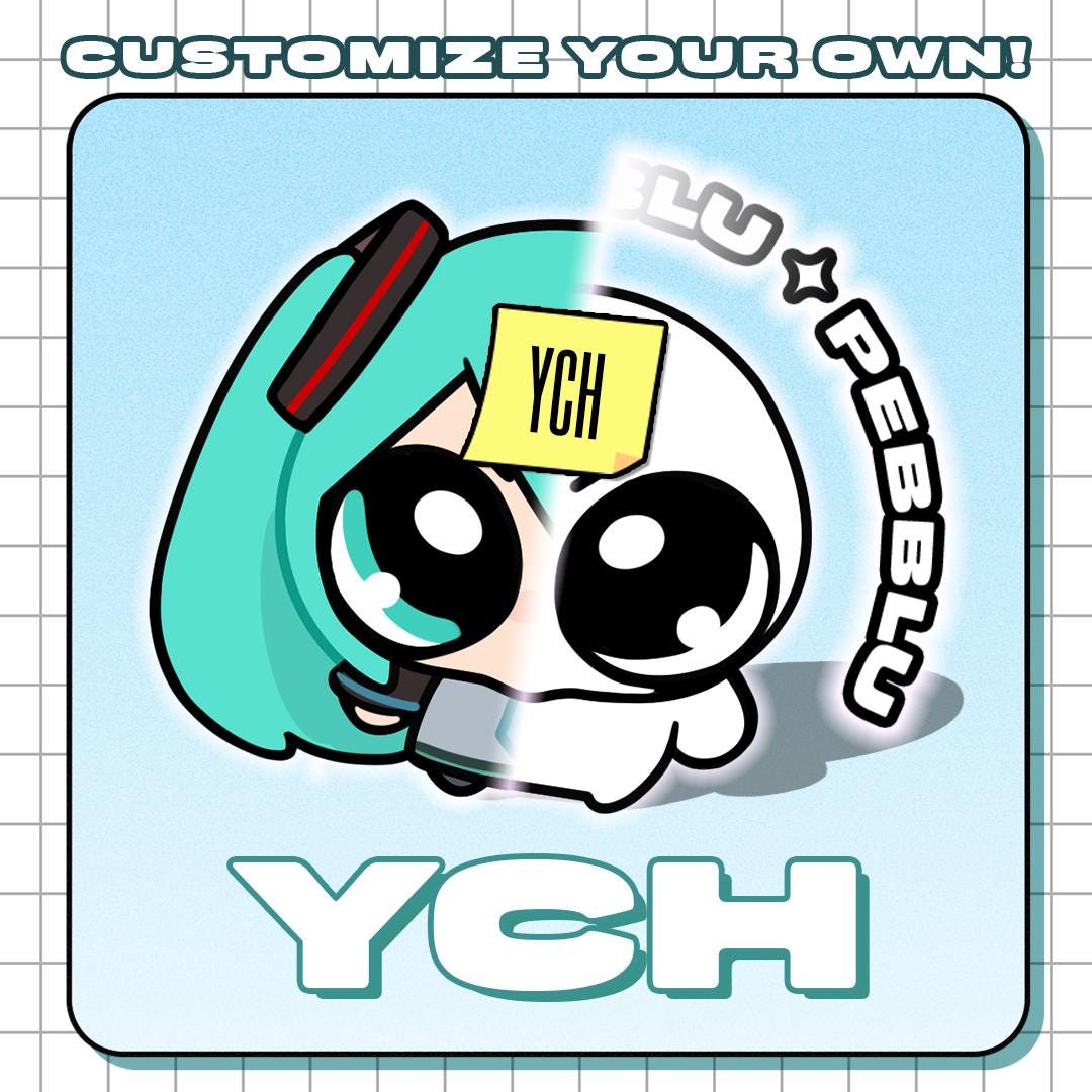 YCH | Chibi Cute Avatar Skeb Style Commission | Silly Goober Base - Etsy