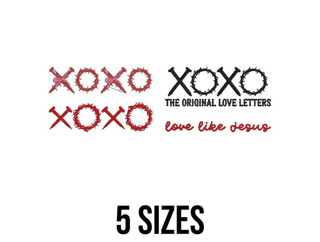 Xoxo Embroidery Design - the Original Love Letter Embroidery Design ...