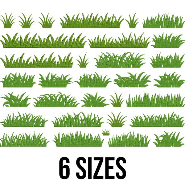 Grass Embroidery Pattern - Etsy